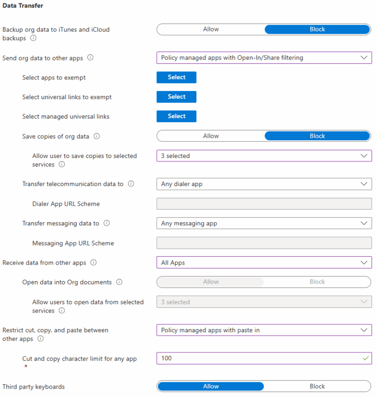 Guide to Intune App Protection Policies: Part 3 – Data Protection ...