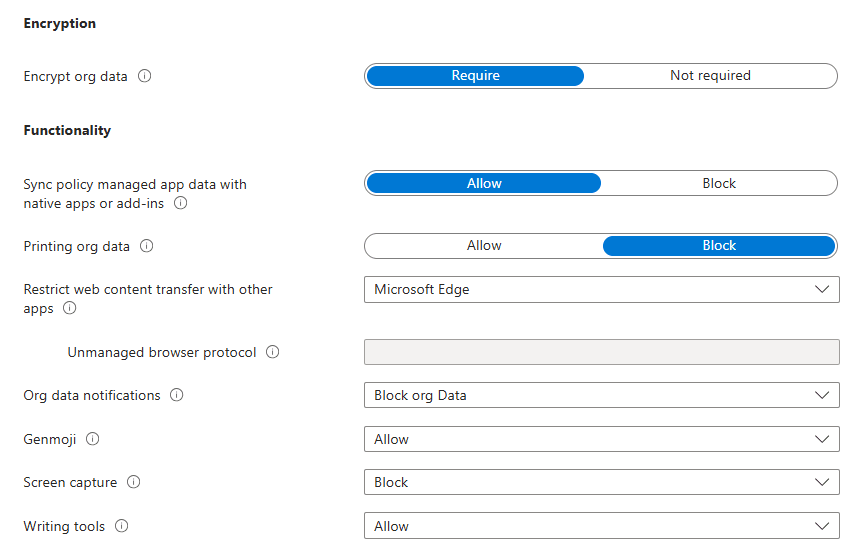Guide to Intune App Protection Policies: Part 3 – Data Protection ...