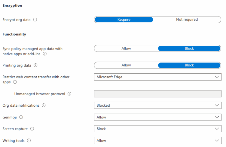 Guide to Intune App Protection Policies: Part 3 – Data Protection ...