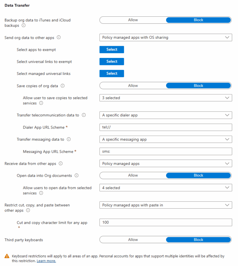 Guide to Intune App Protection Policies: Part 3 – Data Protection ...